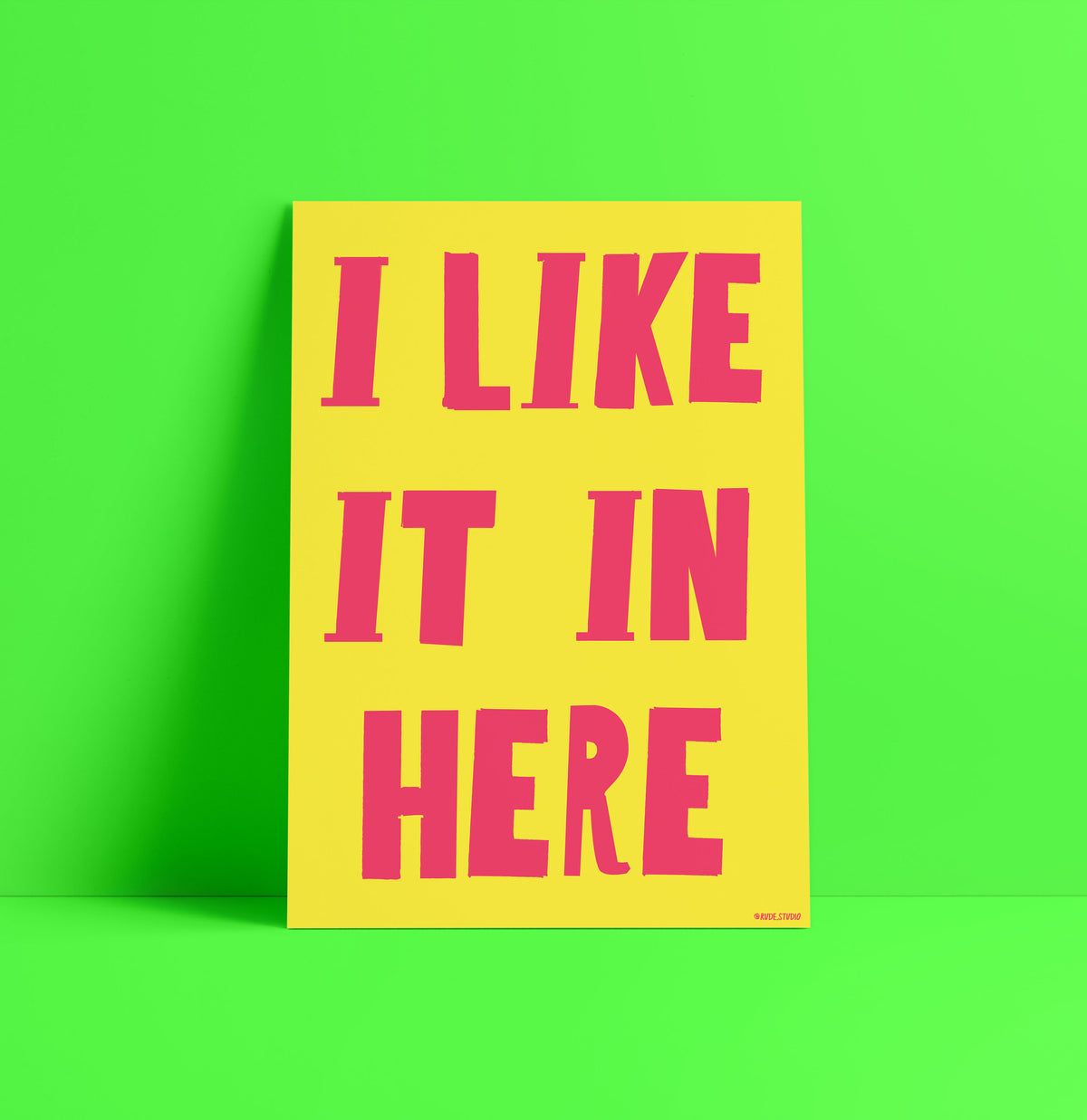 'Like Yellow' Giclée Print | RUDE