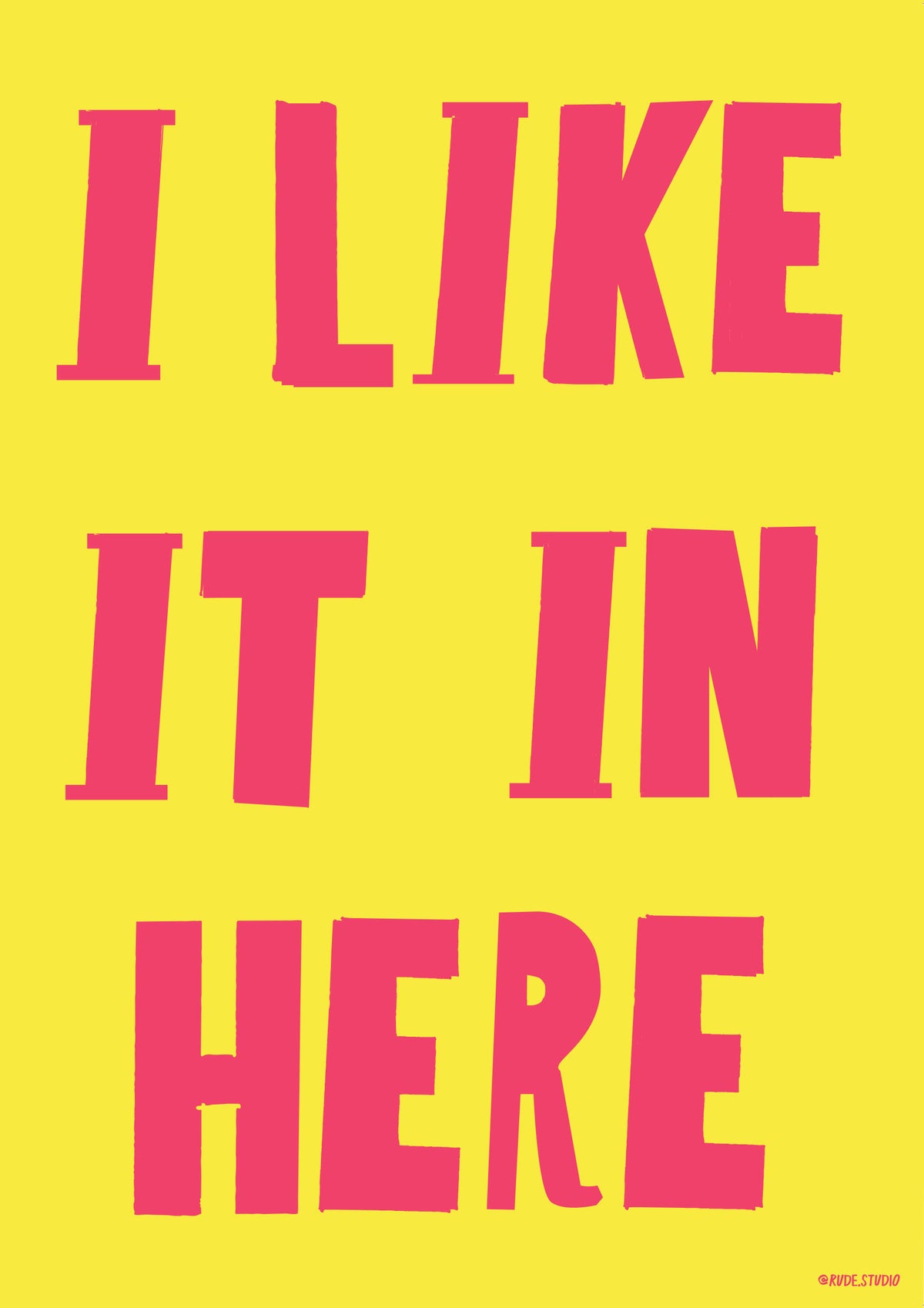 'Like Yellow' Indigo Print | RUDE