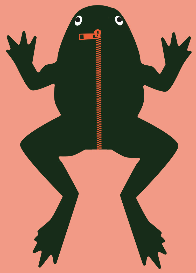 'Frog' Greeting Card | RUDE