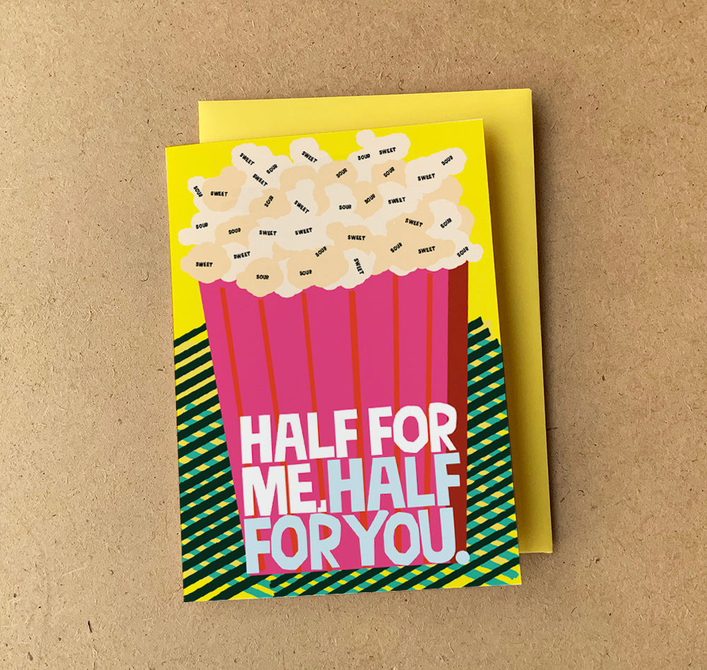 'Popcorn' Greeting Card | RUDE