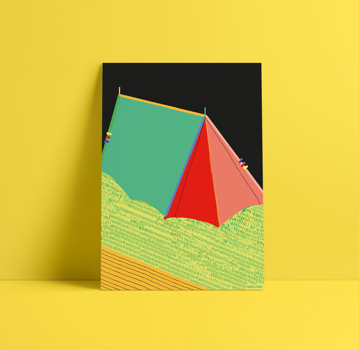 'Tent' Indigo Print. | RUDE